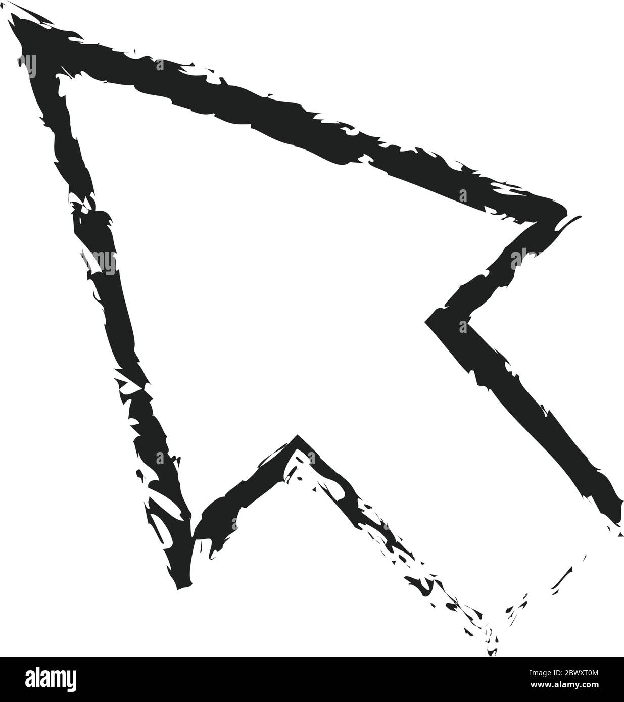 Pointer mouse cursor icon vector illustration isolated on white Stock ...