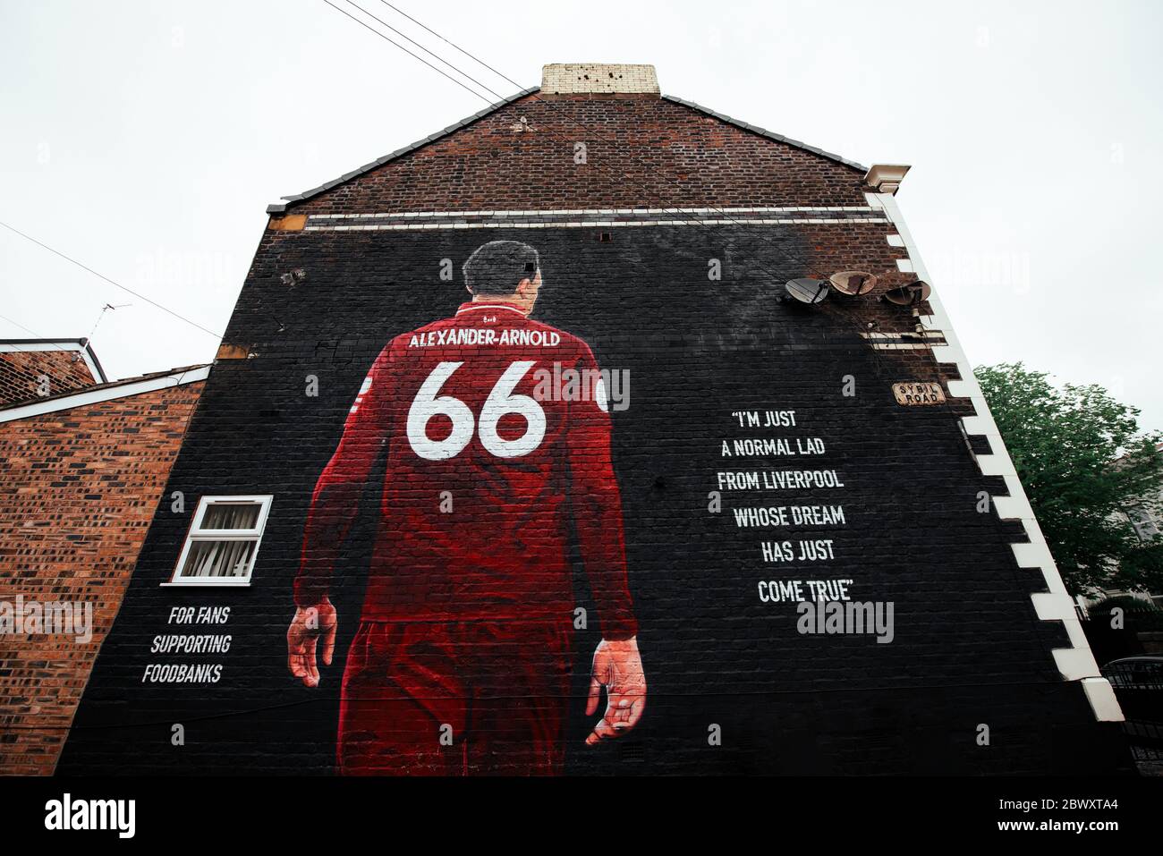 Trent Alexander Arnold mural by French graffiti artist AKSE p19. Sybil ...