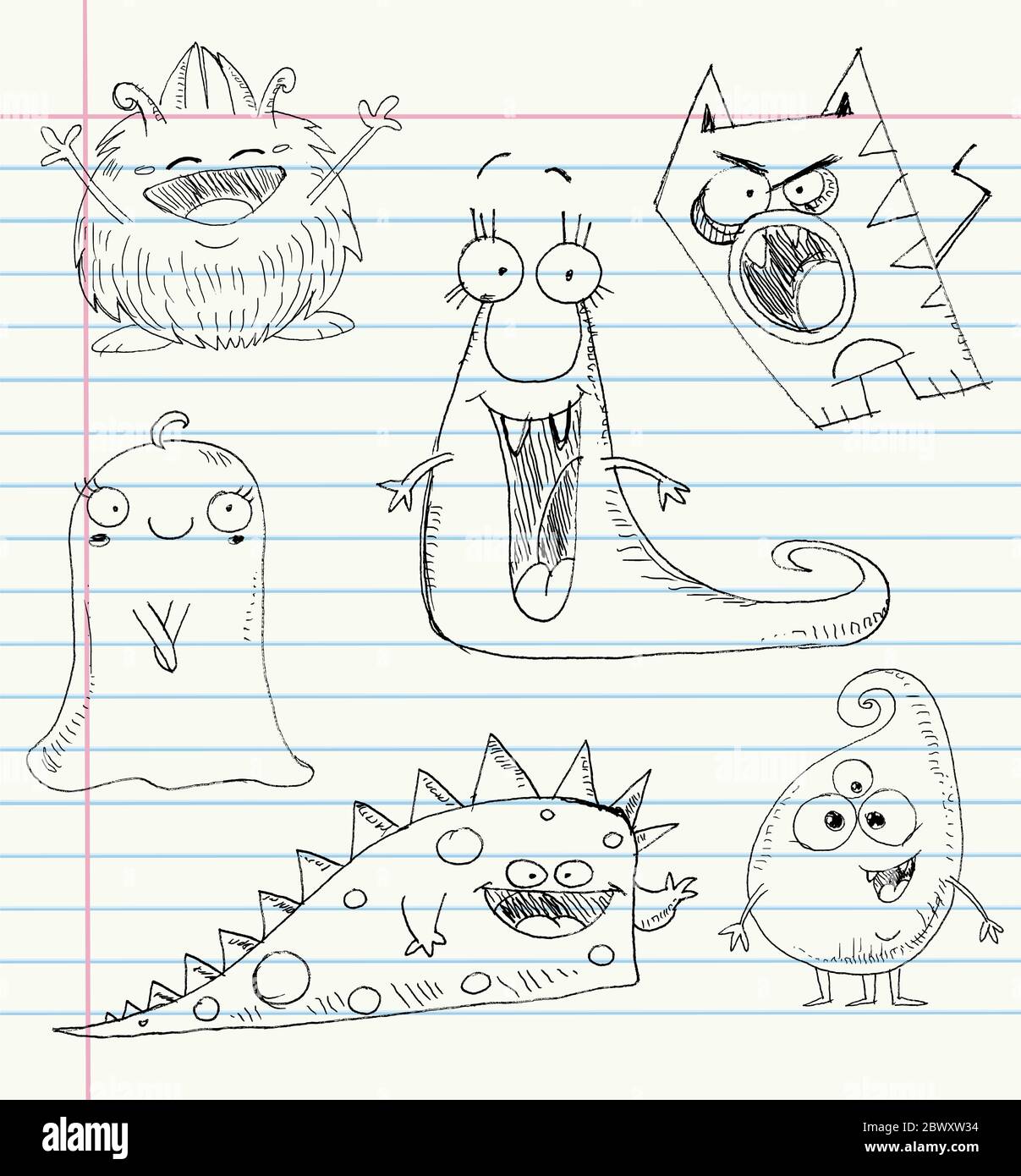 Hand child on notebook Stock Vector Images - Alamy