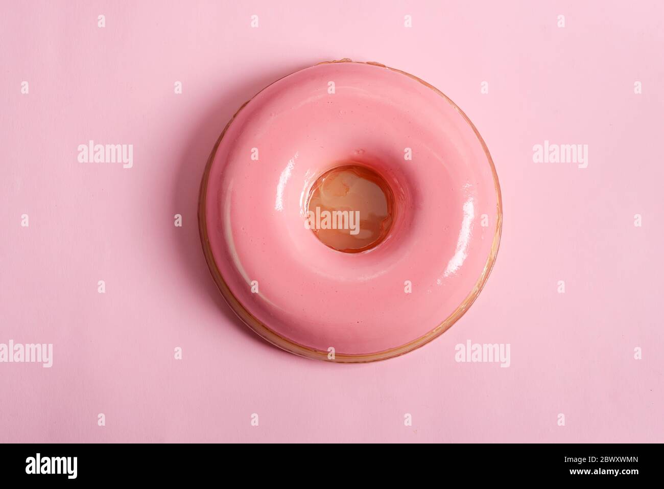 Holiday treat homemade freshly cooked dessert, glazed pink pudding from ...