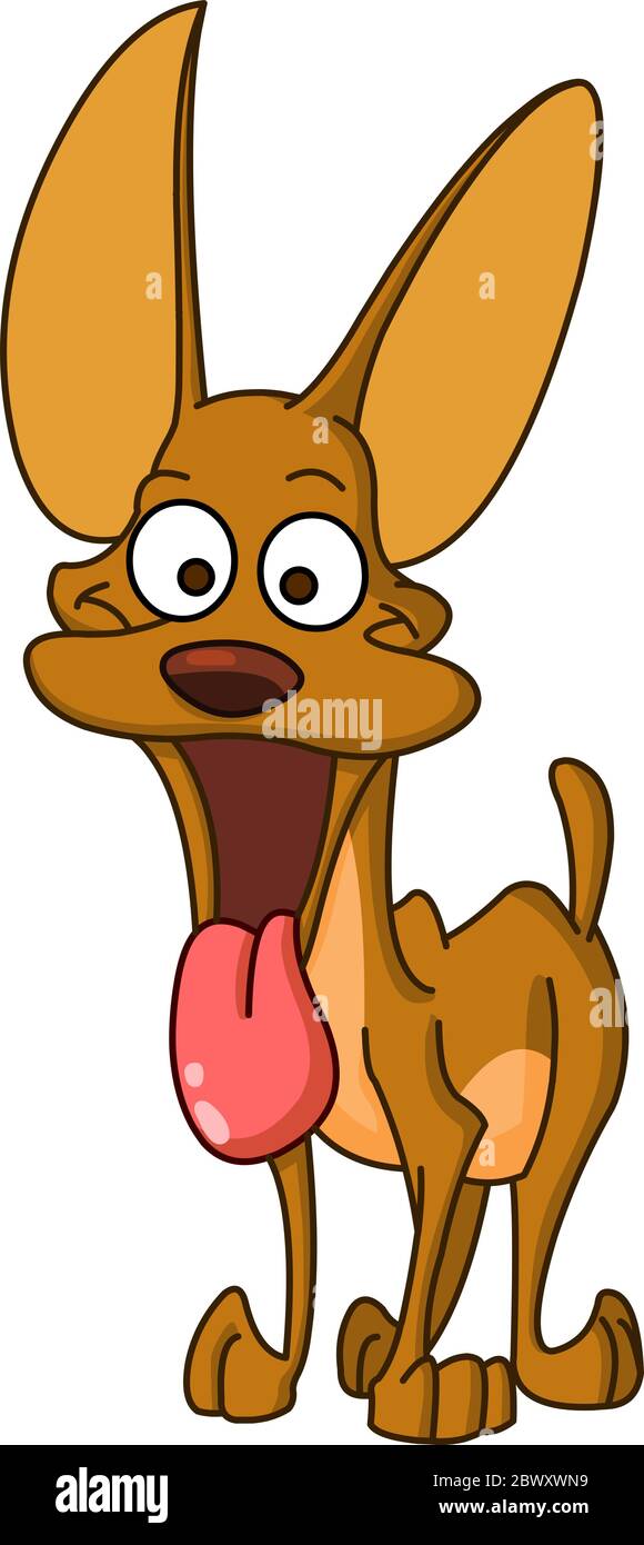 Happy excited dog isolated Cut Out Stock Images & Pictures - Alamy