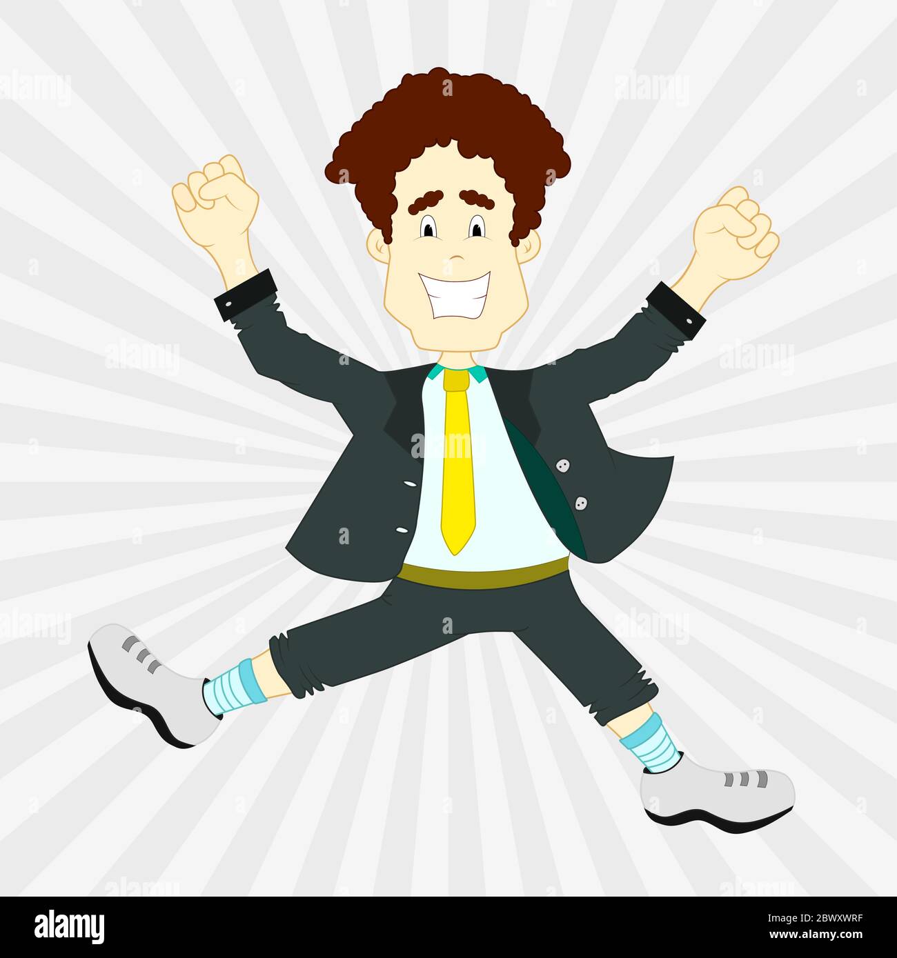 Successful happy business man boss Stock Vector Images - Alamy