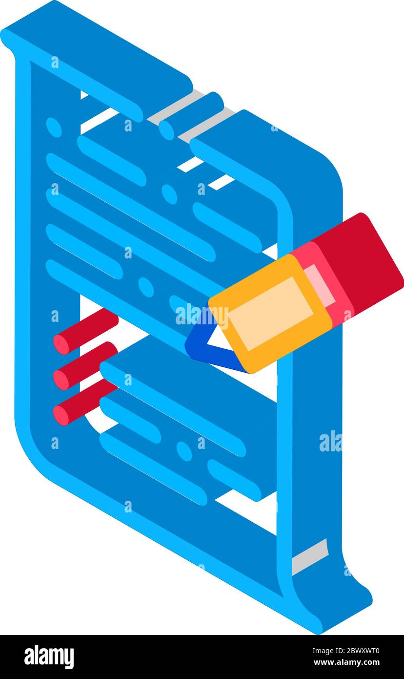 Pen Writing On Paper List Agile Element Vector Stock Vector Image & Art ...