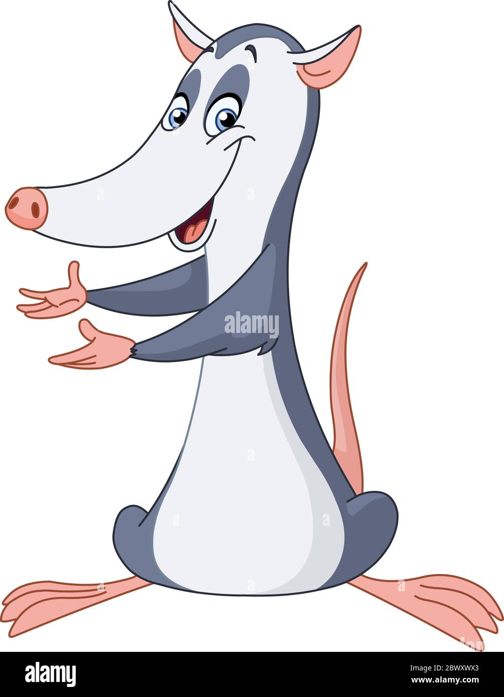 Possum illustration Stock Vector Images - Alamy