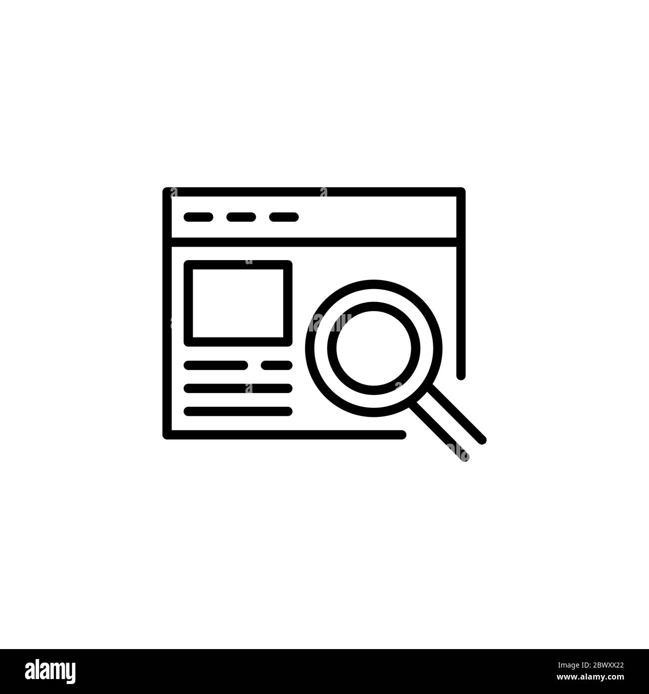 Website search icon Stock Vector Image & Art - Alamy