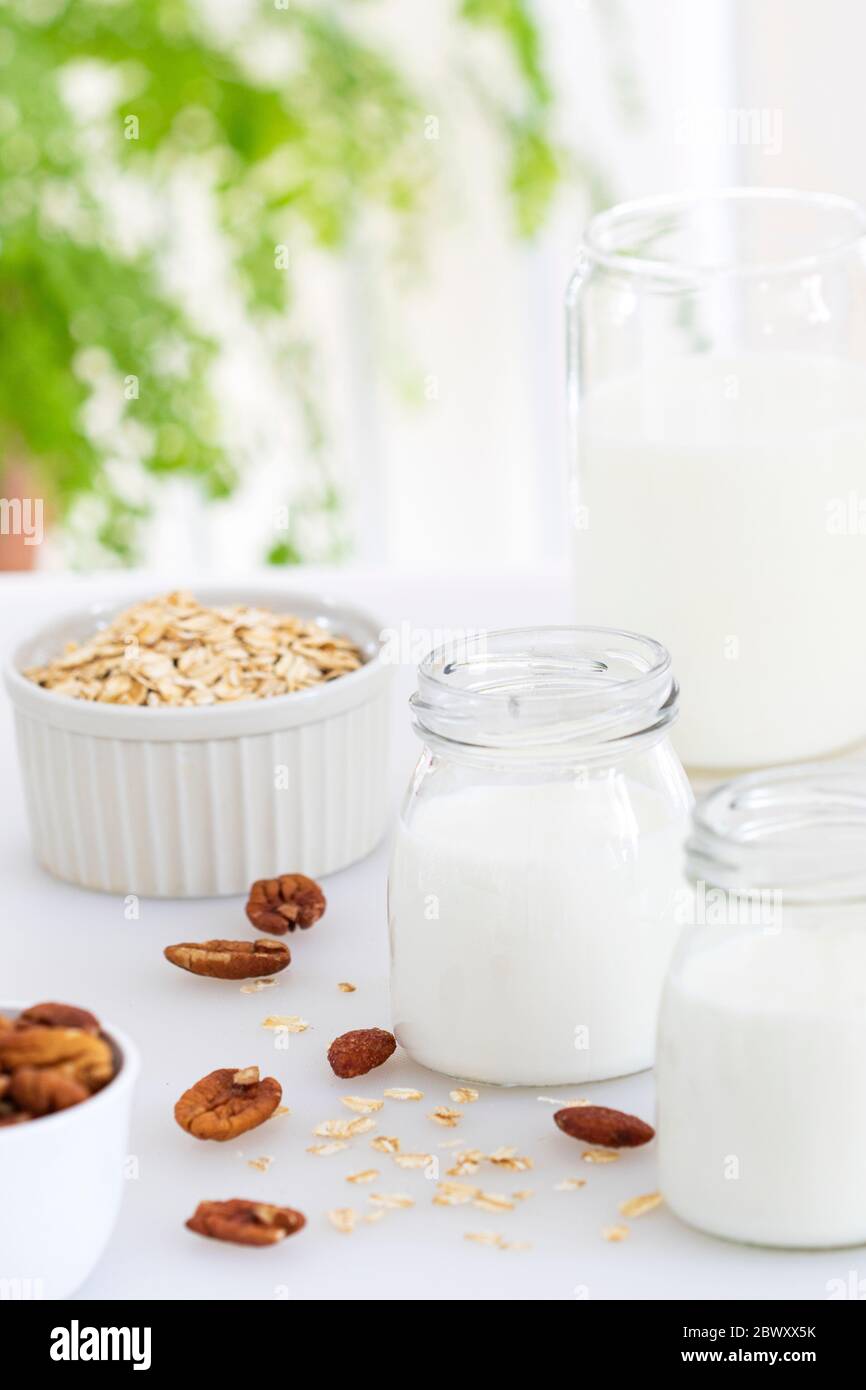 Healthy Milk for Breakfast Stock Photo - Alamy