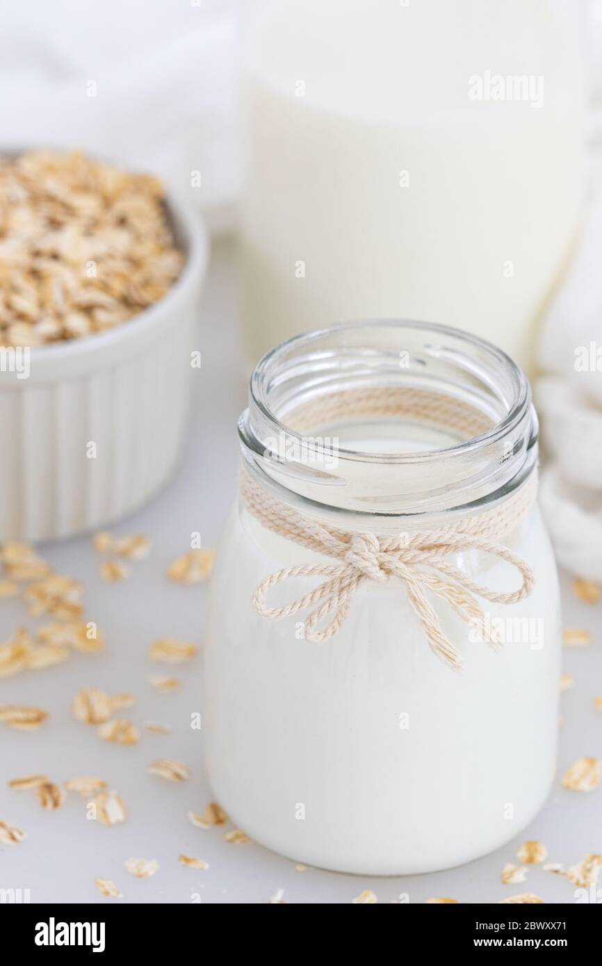 Healthy Milk for Breakfast Stock Photo - Alamy