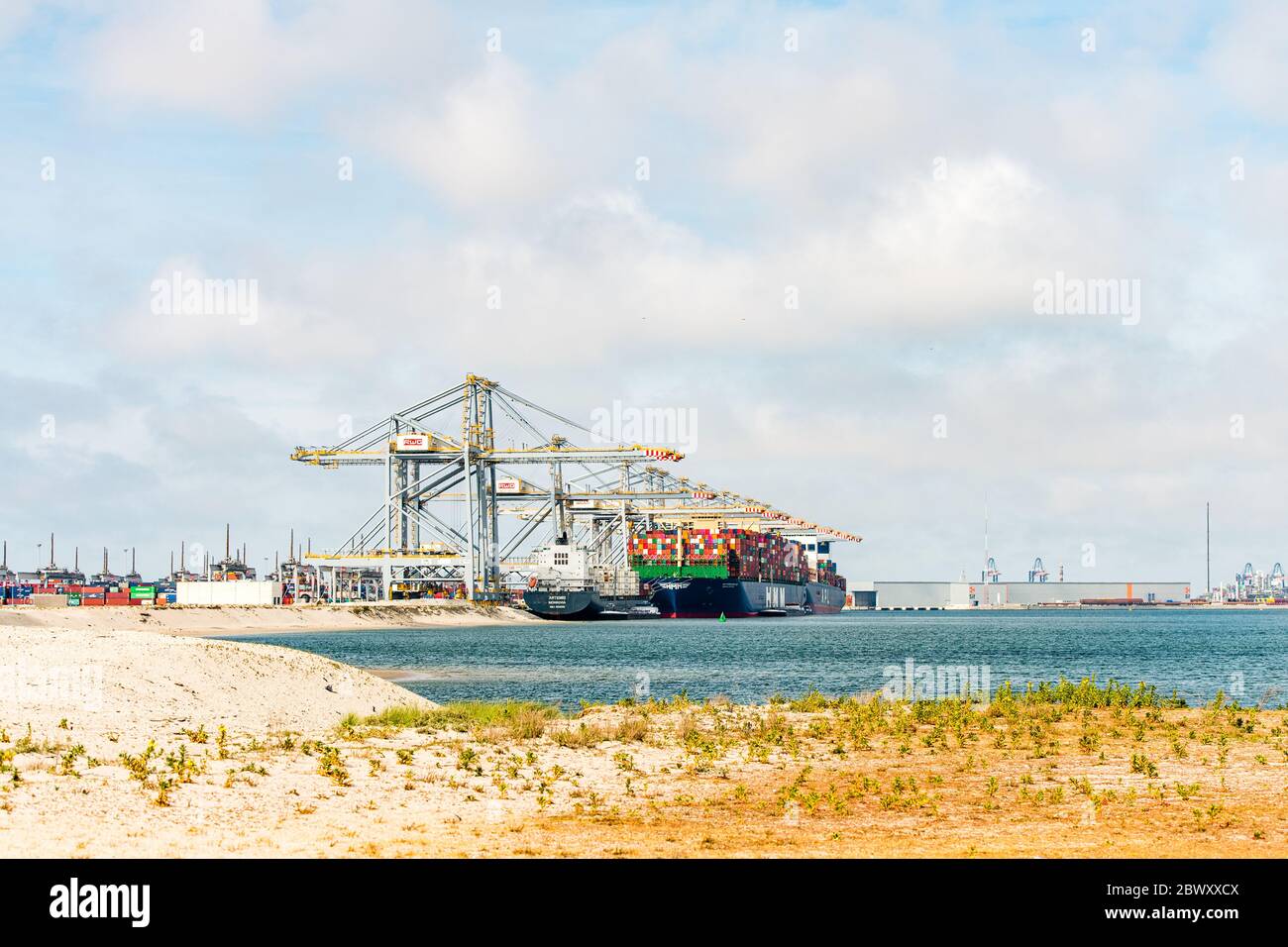 3 june 2020 Rotterdam, The Netherlands The largest container vessel in ...