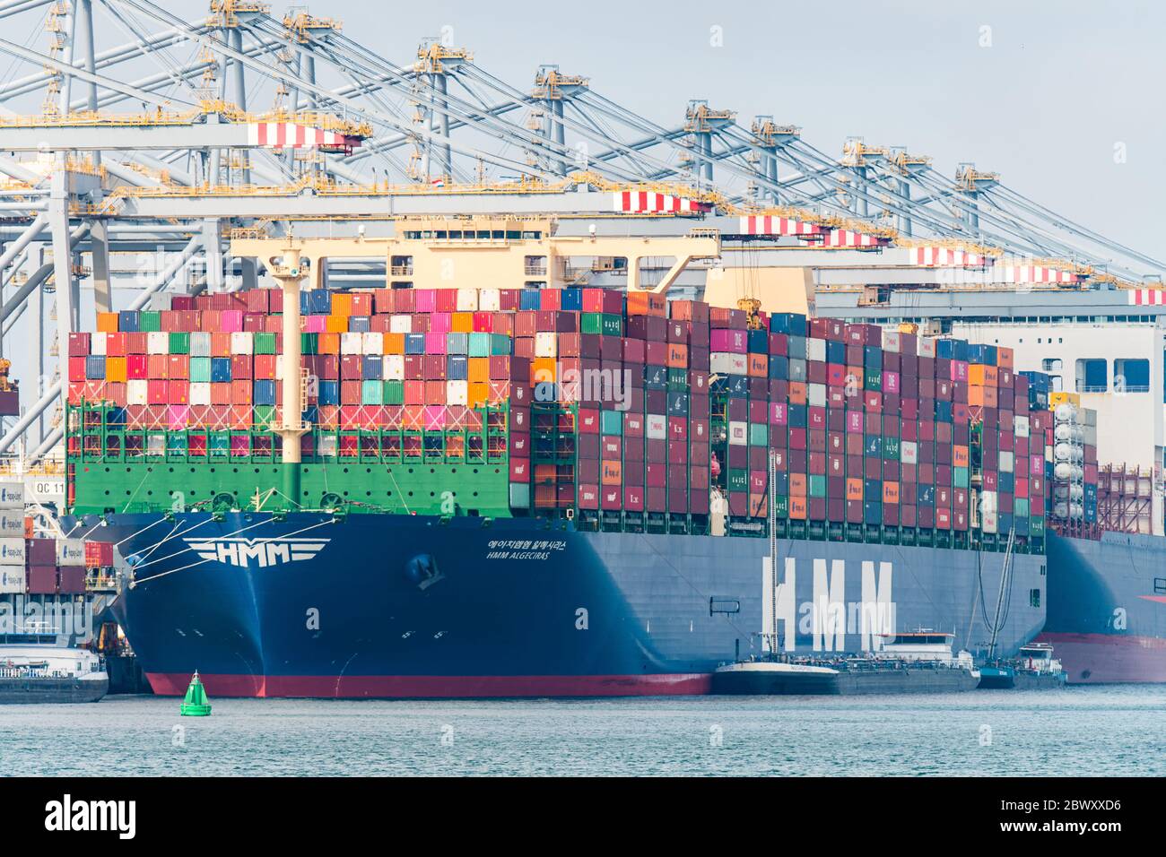 3 june 2020 Rotterdam, The Netherlands The largest container vessel in ...