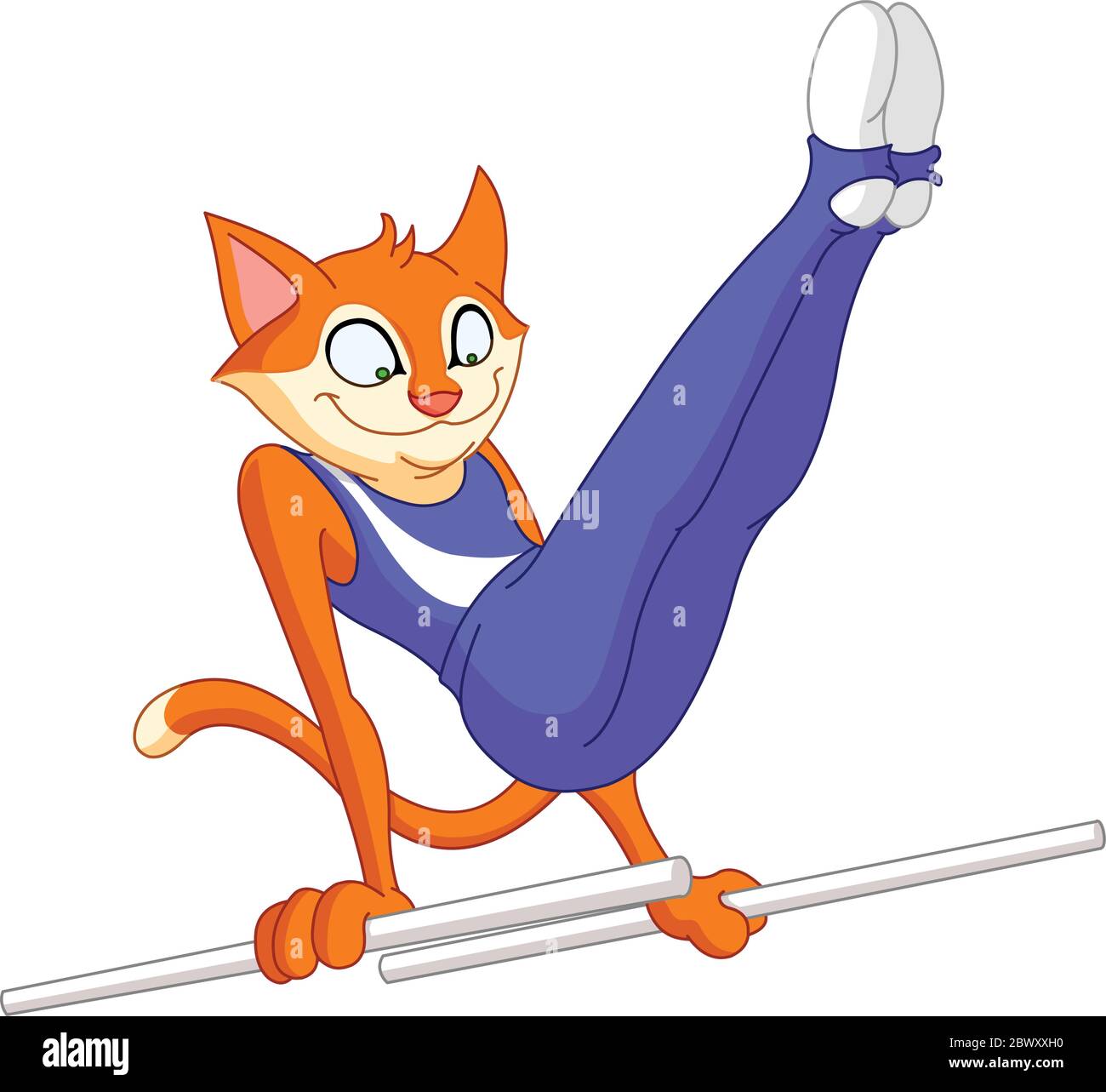 Parallel bars gymnastics drawing hi-res stock photography and images ...