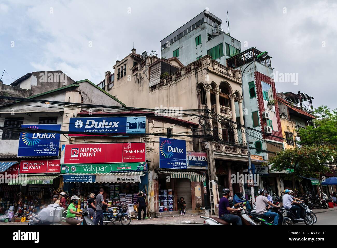 Van Mieu Street in Hanoi Stock Photo - Alamy