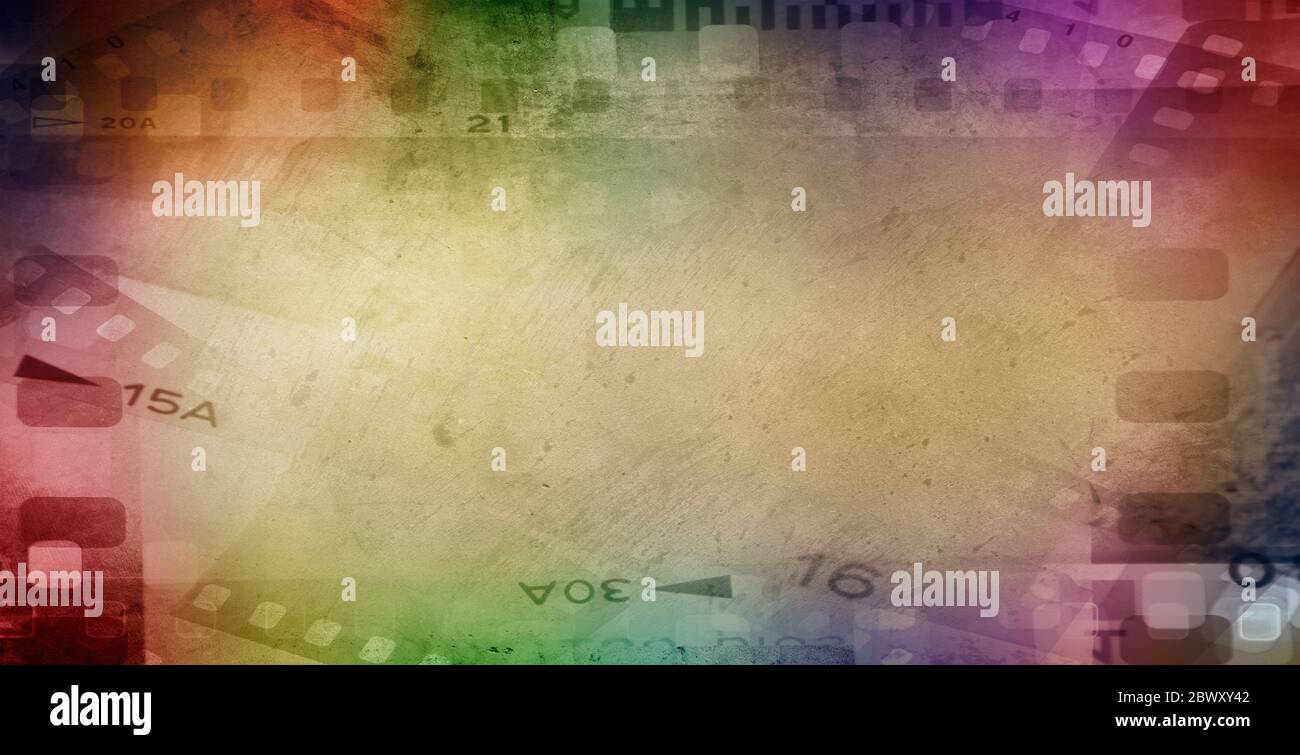 Colorful film negative frames background Stock Photo - Alamy
