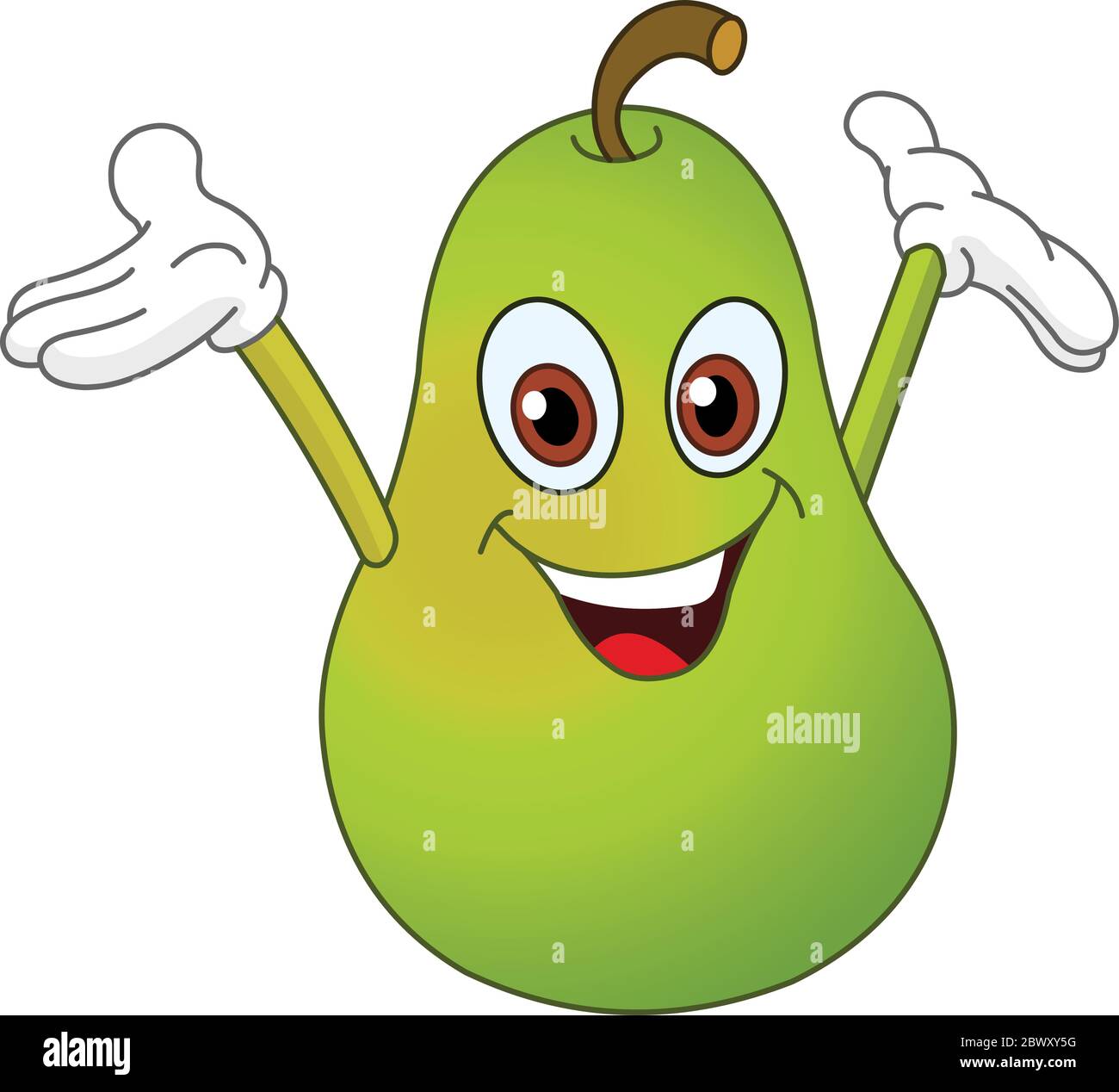 Pear vector vectors hi-res stock photography and images - Alamy