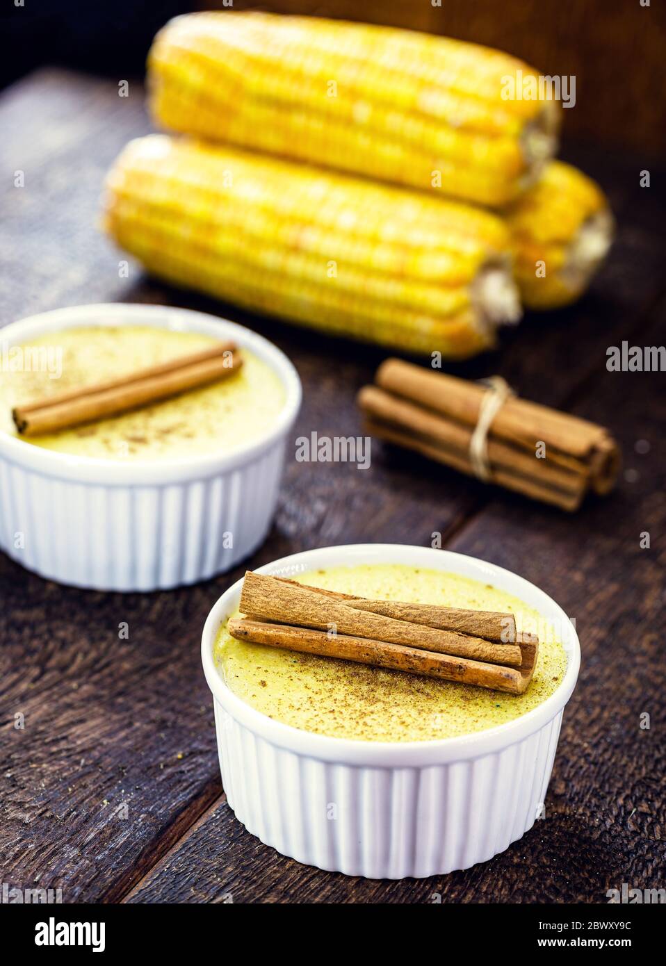 Curau, jimbelê or hominy is a typical delicacy of Brazilian cuisine ...