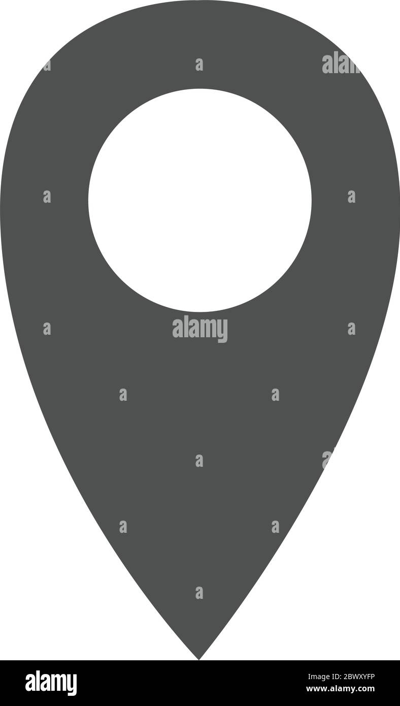 Map pin icon vector isolated on white background Stock Vector Image ...