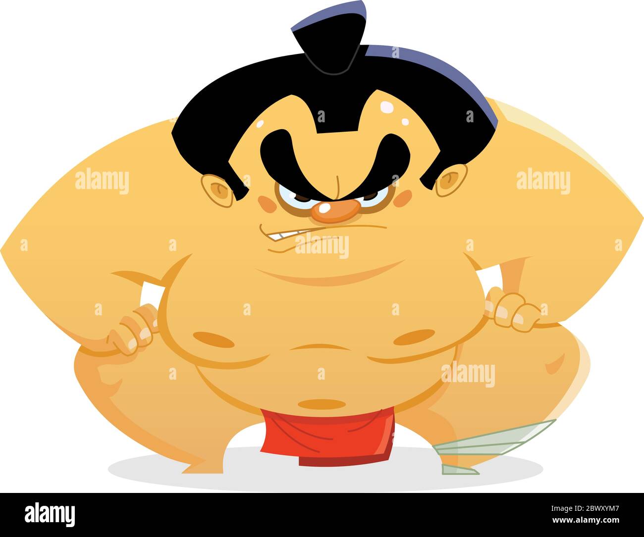 Sumo wrestler cartoon hi-res stock photography and images - Alamy