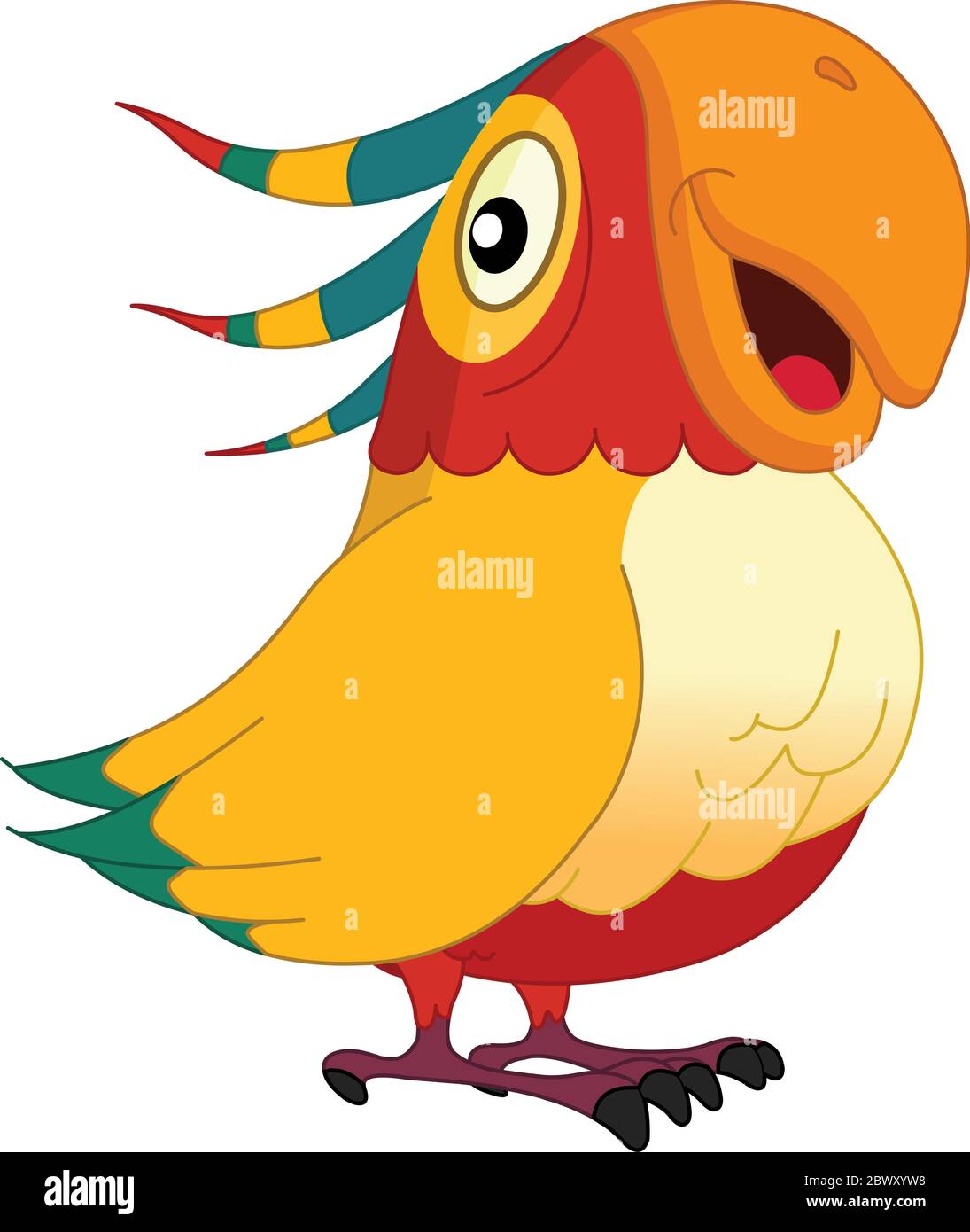 Parrot cartoon hi-res stock photography and images - Alamy