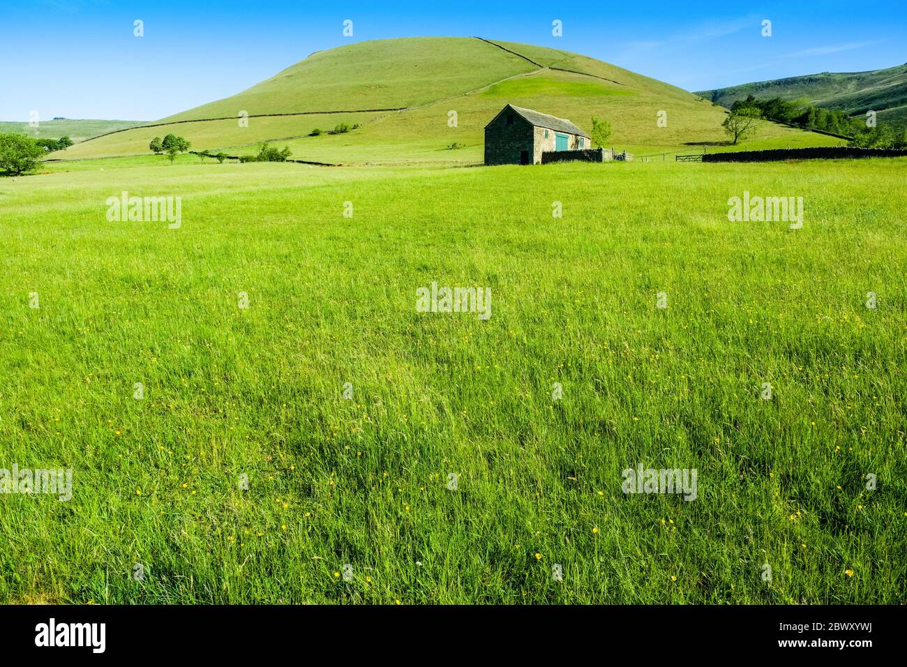 The village of Slaithwaite in the Colne Valley in West Yorkshire, UK ...