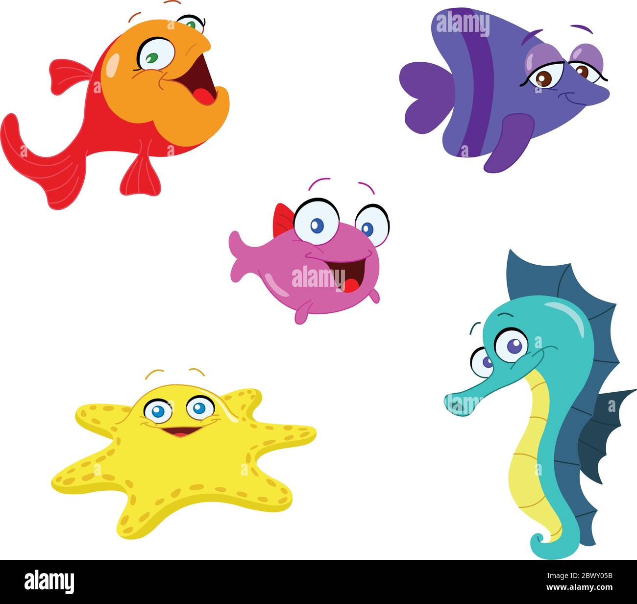 Colorful sea fish Cut Out Stock Images & Pictures - Alamy