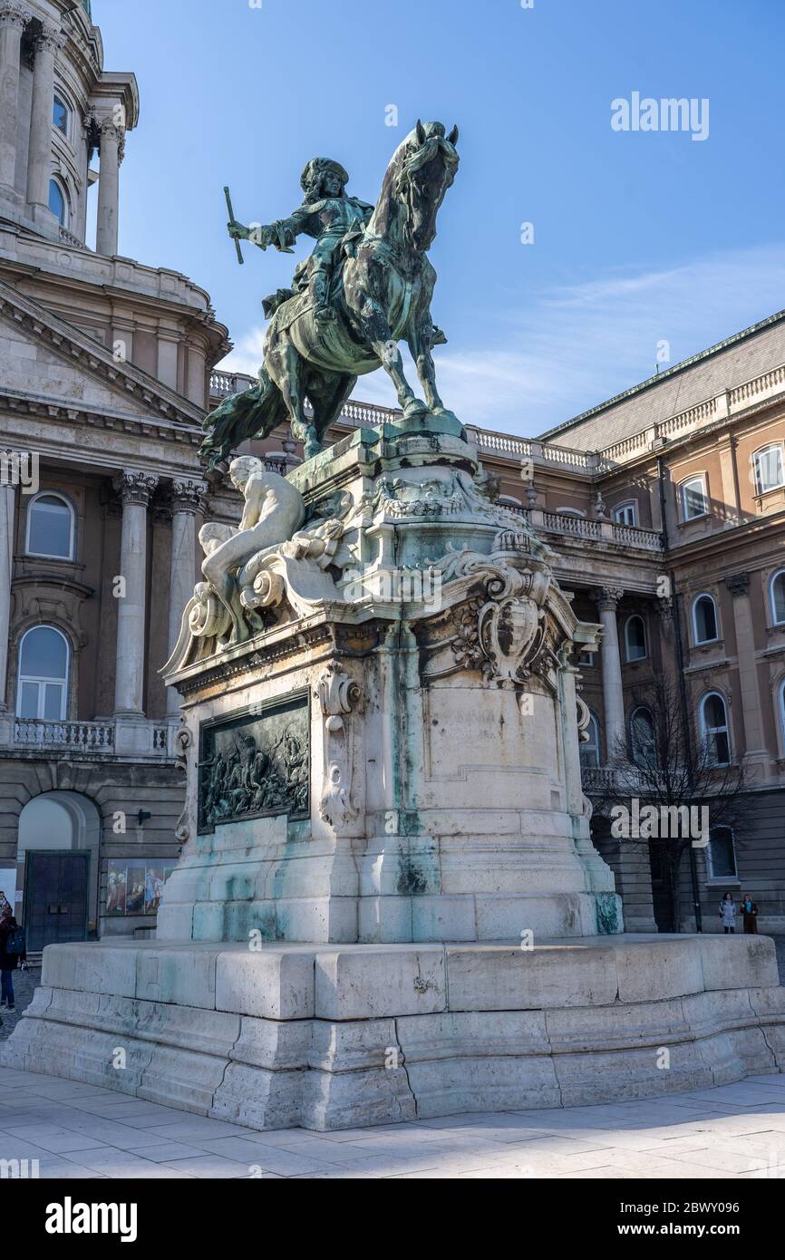 Bronze statue of Equestrian statue of Prince Eugene of Savoy on ...