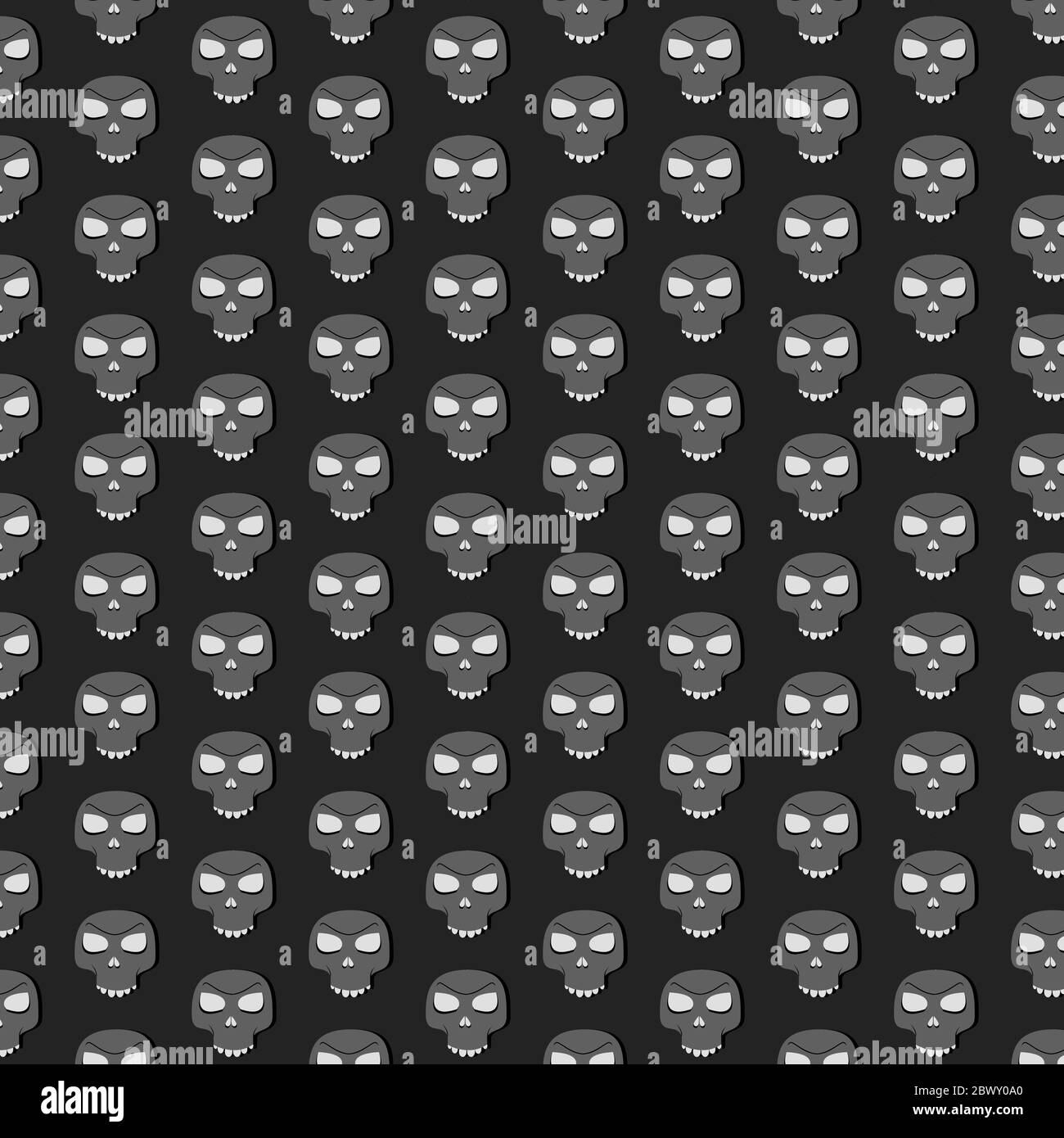 Skull pattern without mandible. Black background Stock Vector Image ...