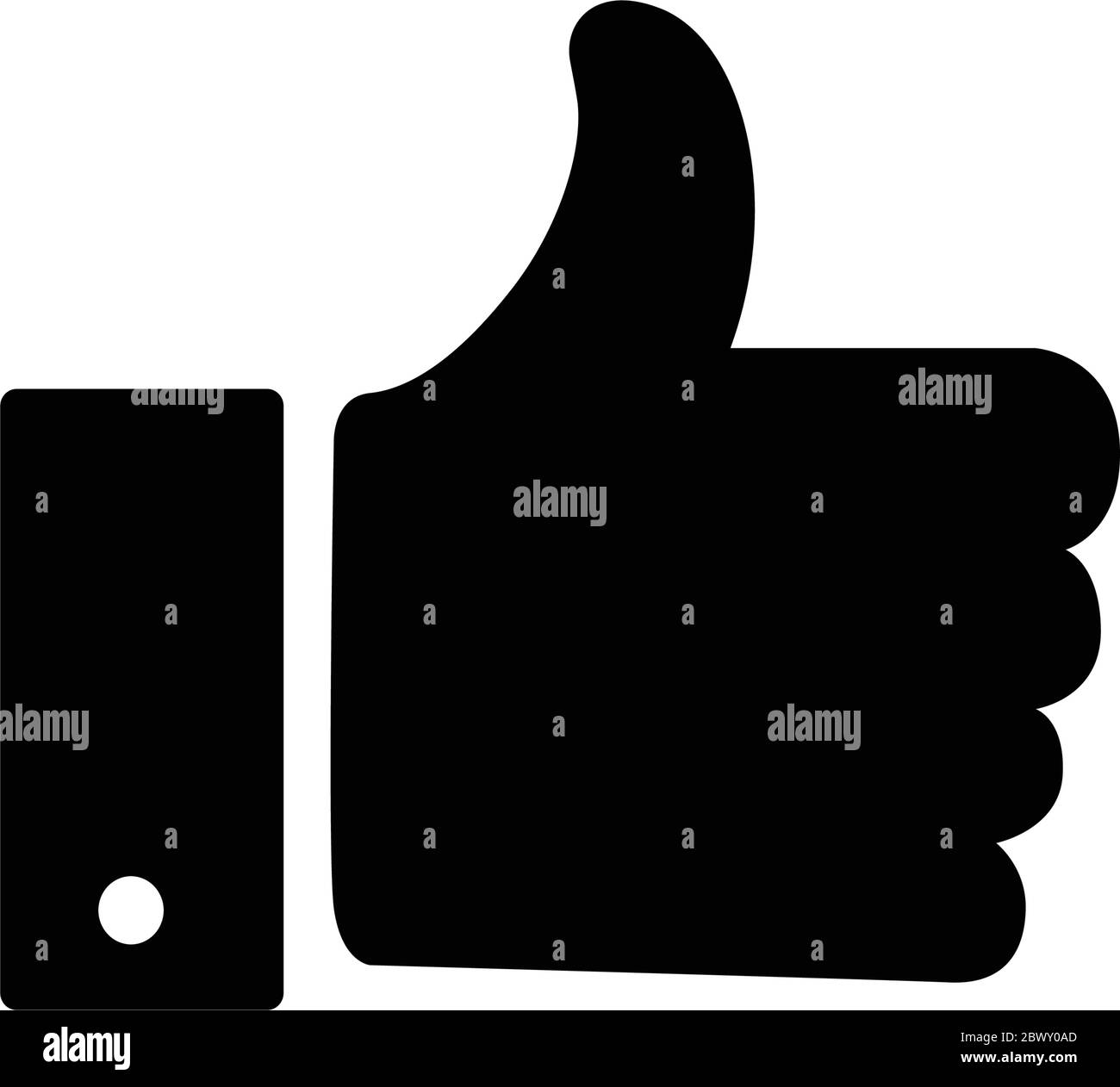 Like icon vector in flat style illustration isolated on white Stock ...