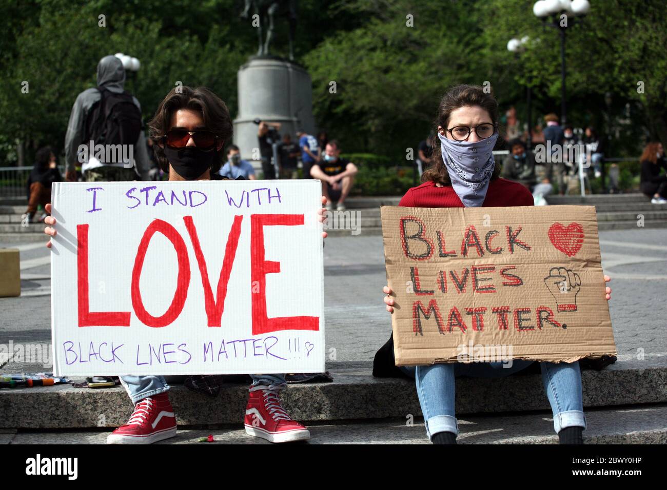 America in Turmoil, New York, USA Stock Photo - Alamy