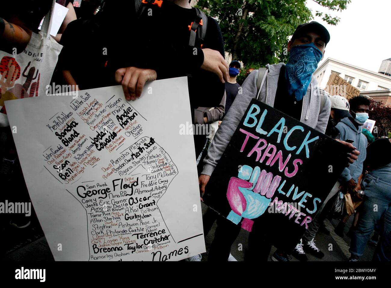 America in Turmoil, New York, USA Stock Photo - Alamy