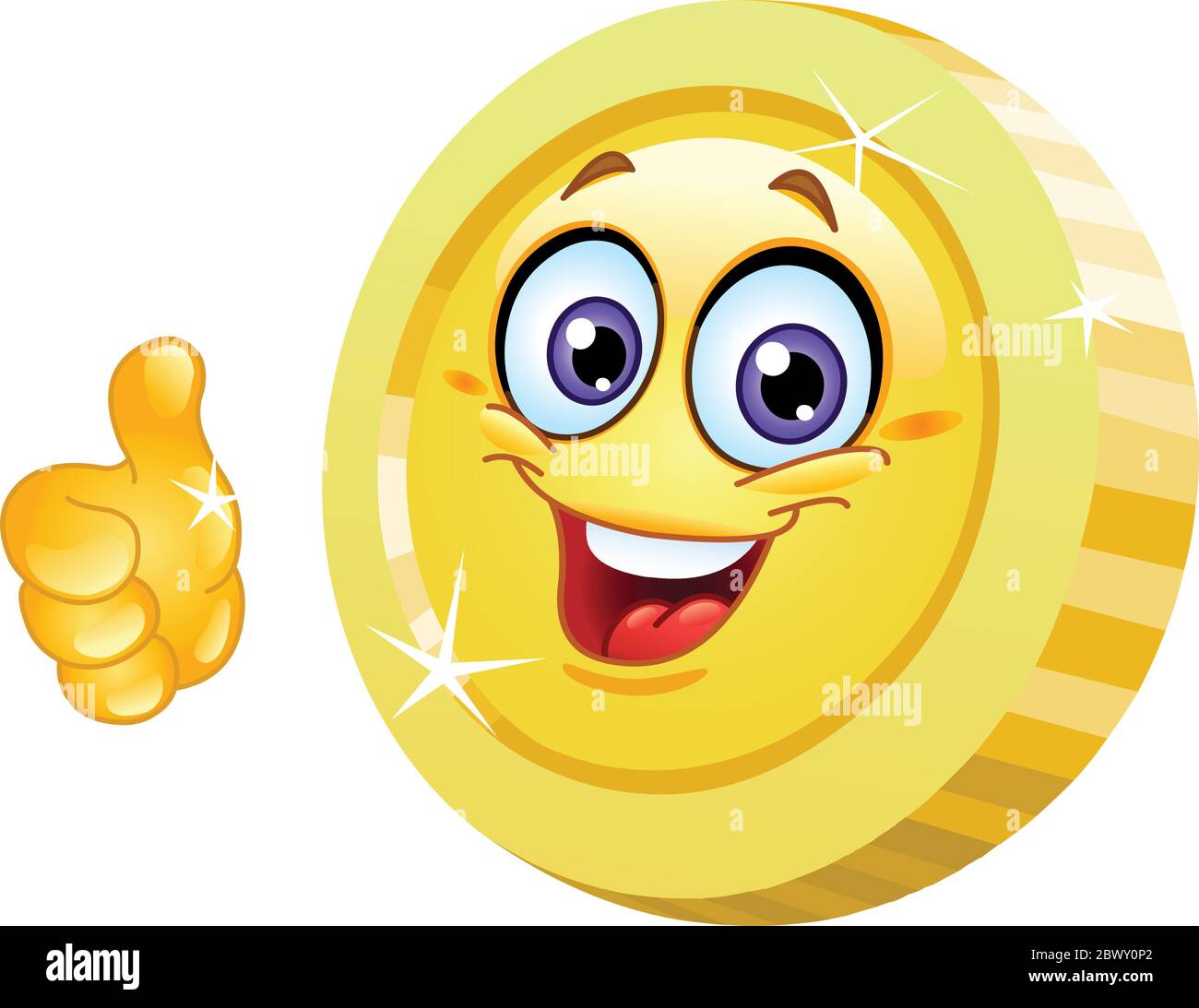 Coin happy smiley face hi-res stock photography and images - Alamy