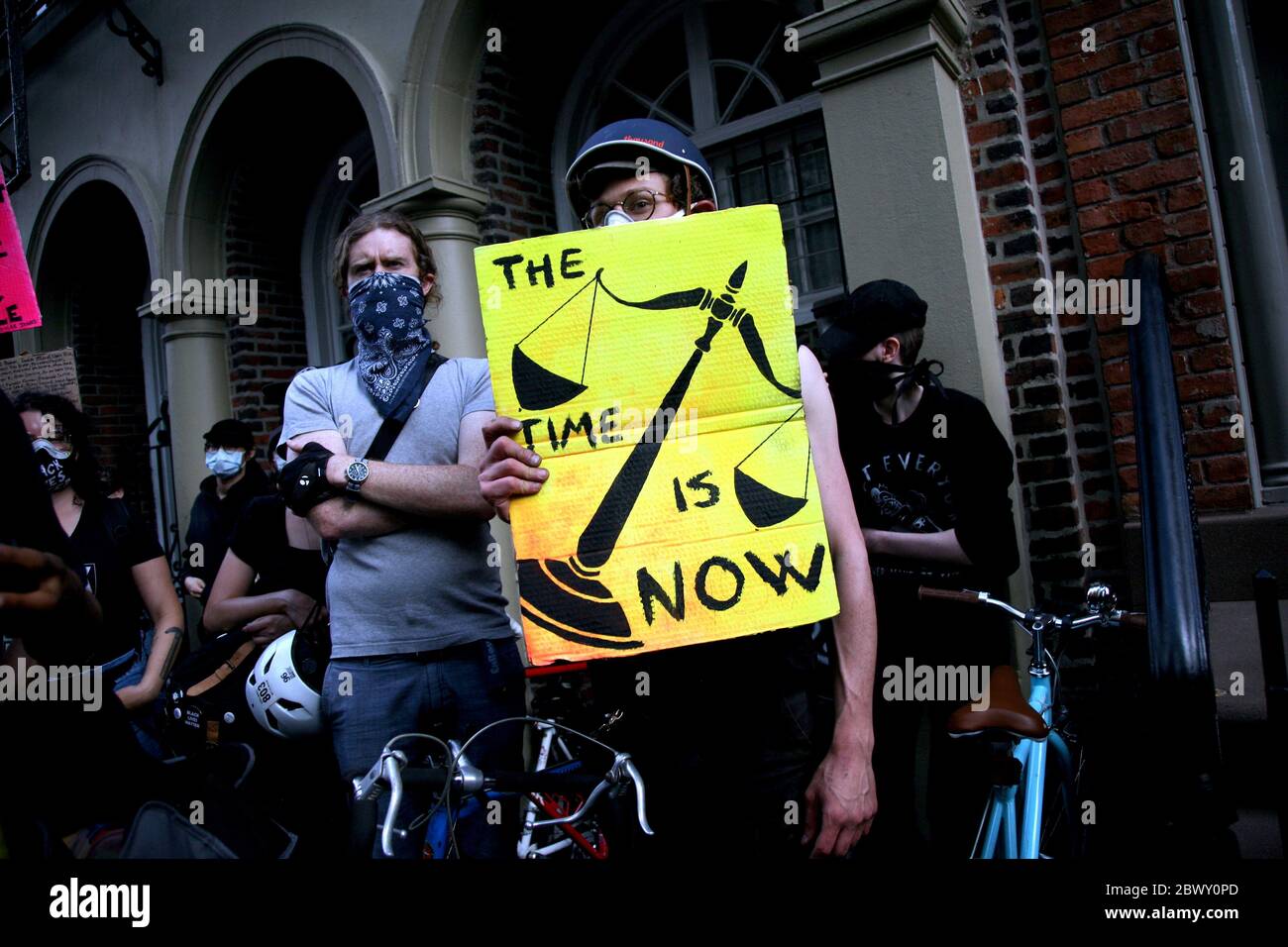 America in Turmoil, New York, USA Stock Photo - Alamy