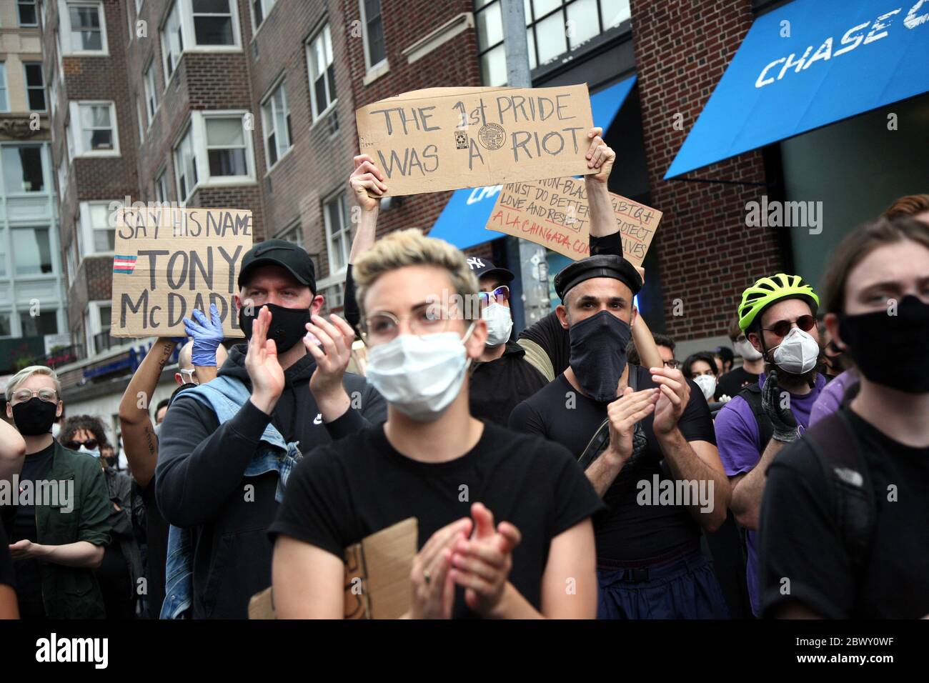 America in Turmoil, New York, USA Stock Photo - Alamy