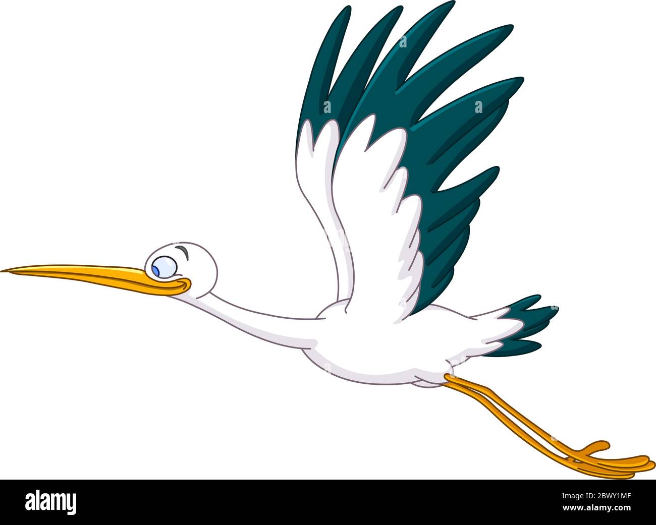 Stork cartoon hi-res stock photography and images - Alamy
