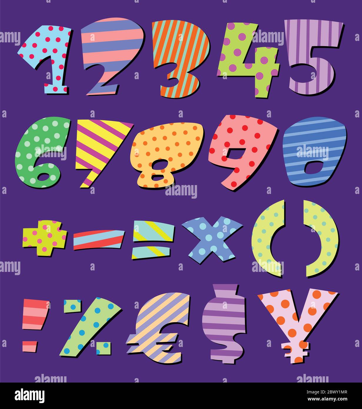 Number patterns hi-res stock photography and images - Alamy