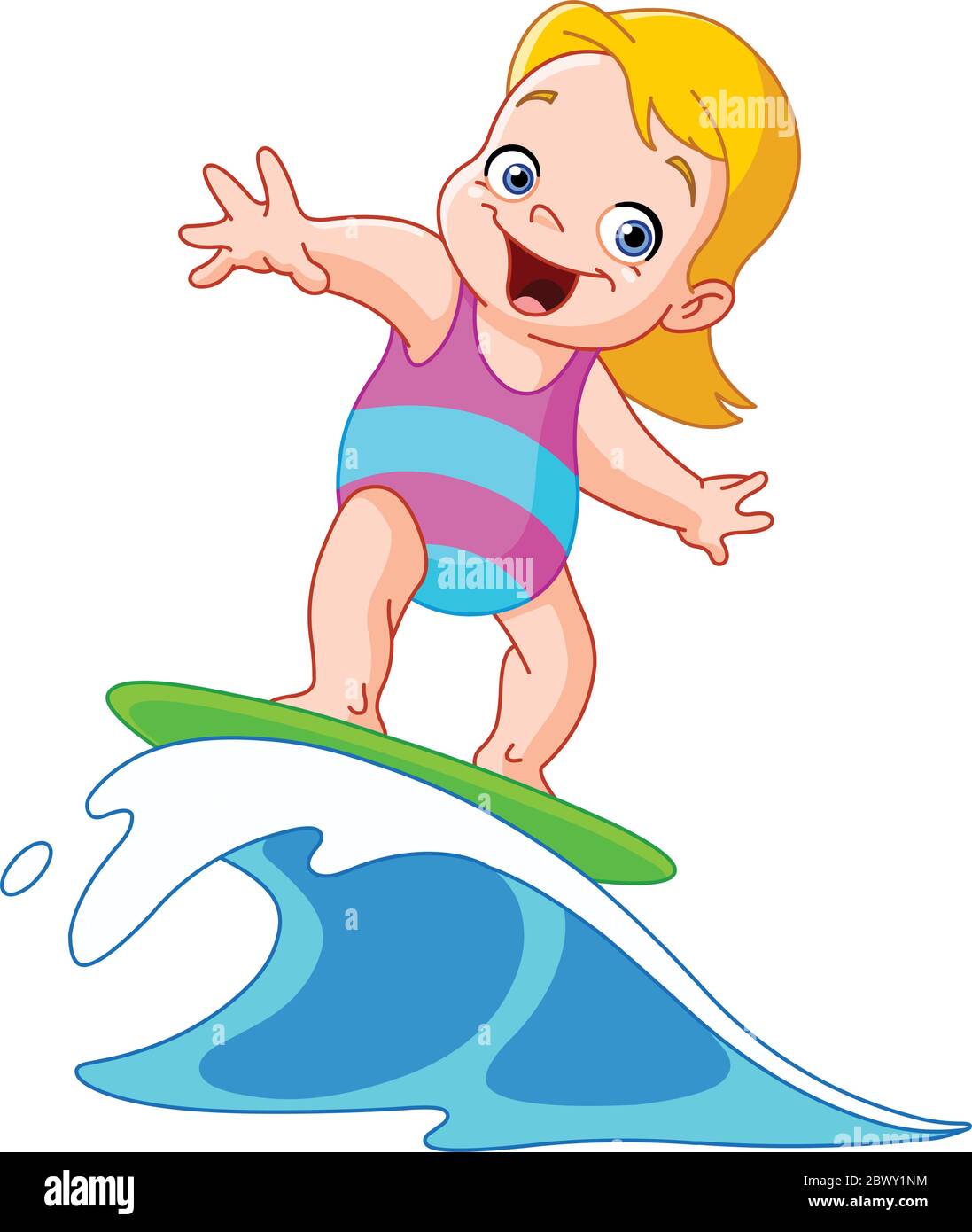 Cartoon Surfer Girl High Resolution Stock Photography and Images - Alamy