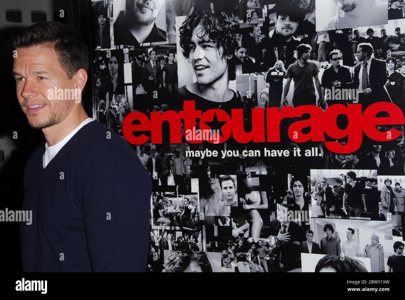Mark Wahlberg at the Los Angeles Premiere of "Entourage" Season 3 held ...