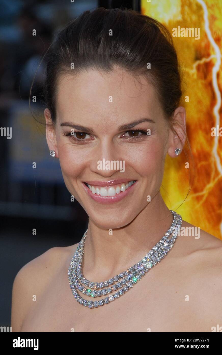 Hilary Swank at the Los Angeles Premiere of "The Reaping" held at the ...