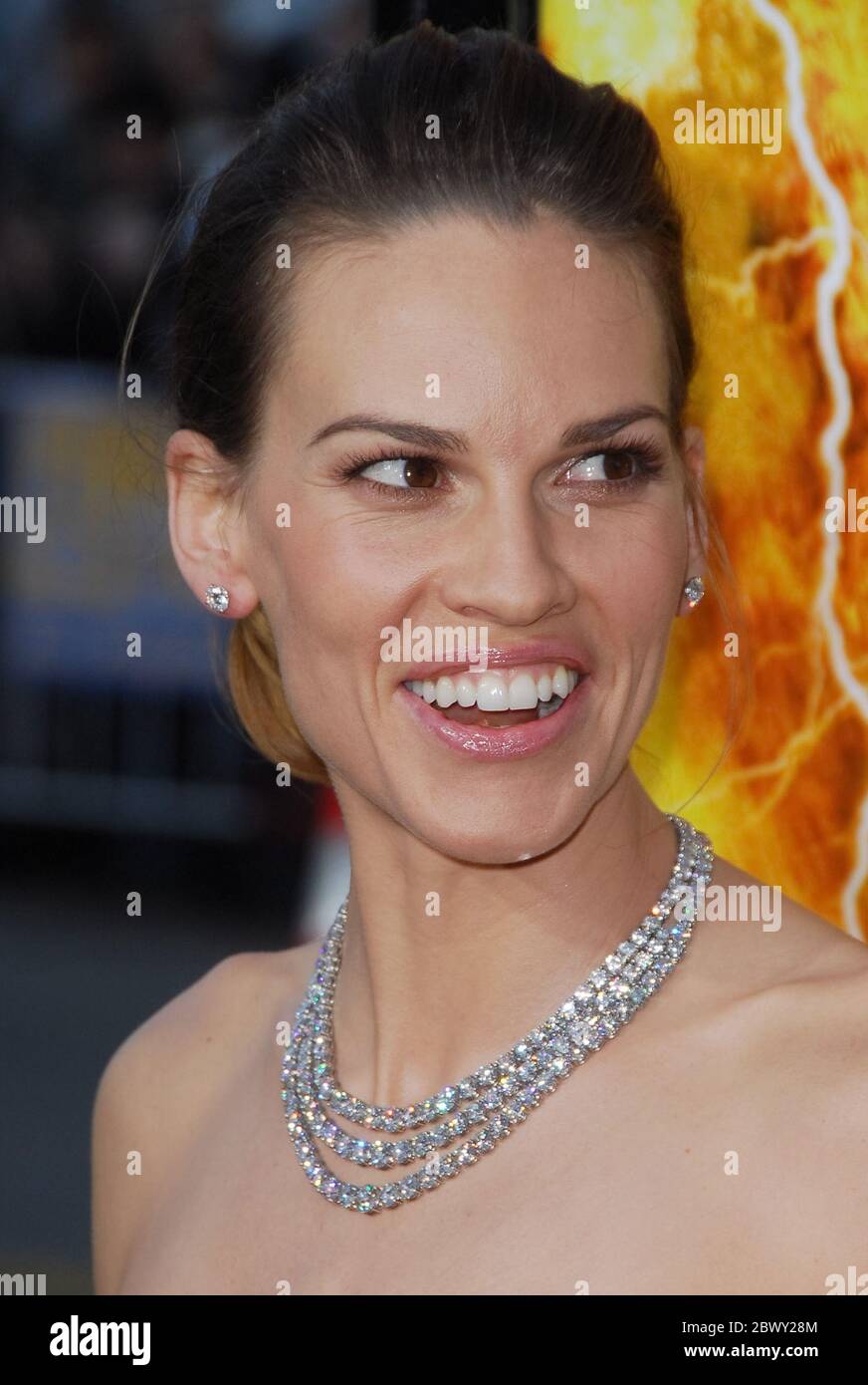 Hilary Swank at the Los Angeles Premiere of "The Reaping" held at the ...