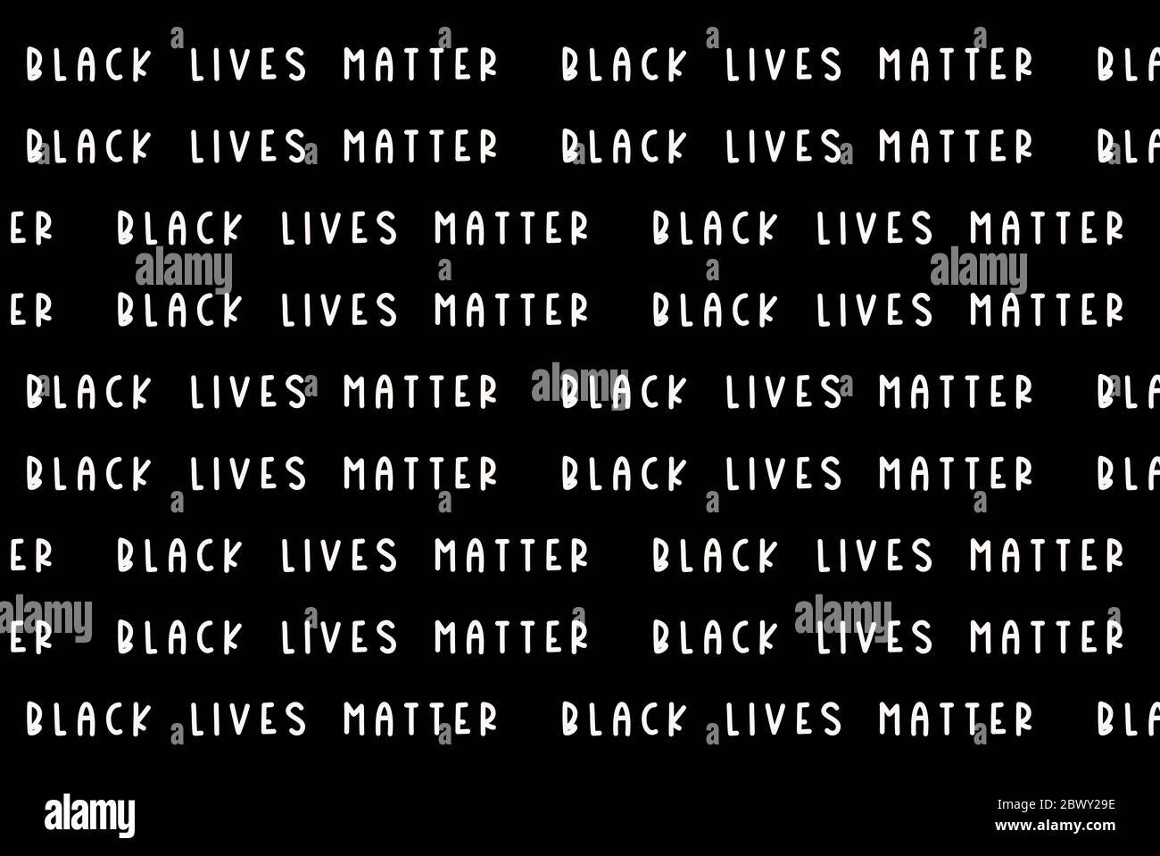 Pattern Black Lives Matter Stock Photo - Alamy