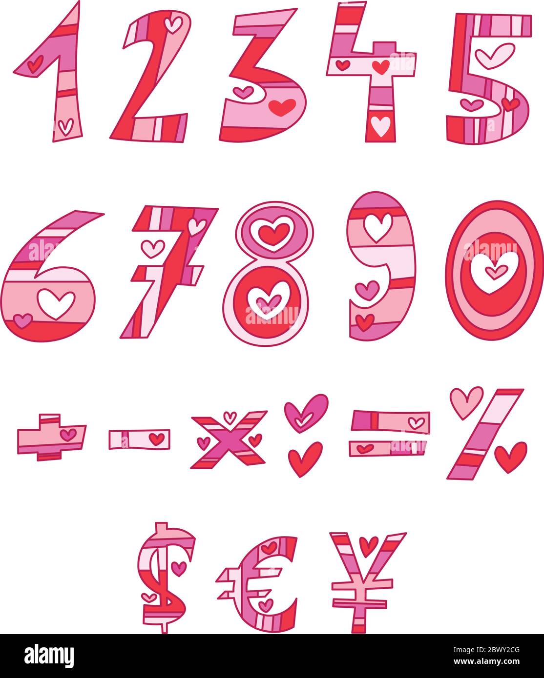Numbers art Stock Vector Images - Alamy