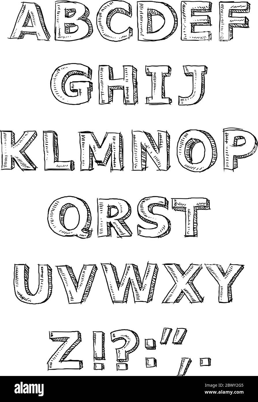 Hand written calligraphy style Cut Out Stock Images & Pictures - Alamy