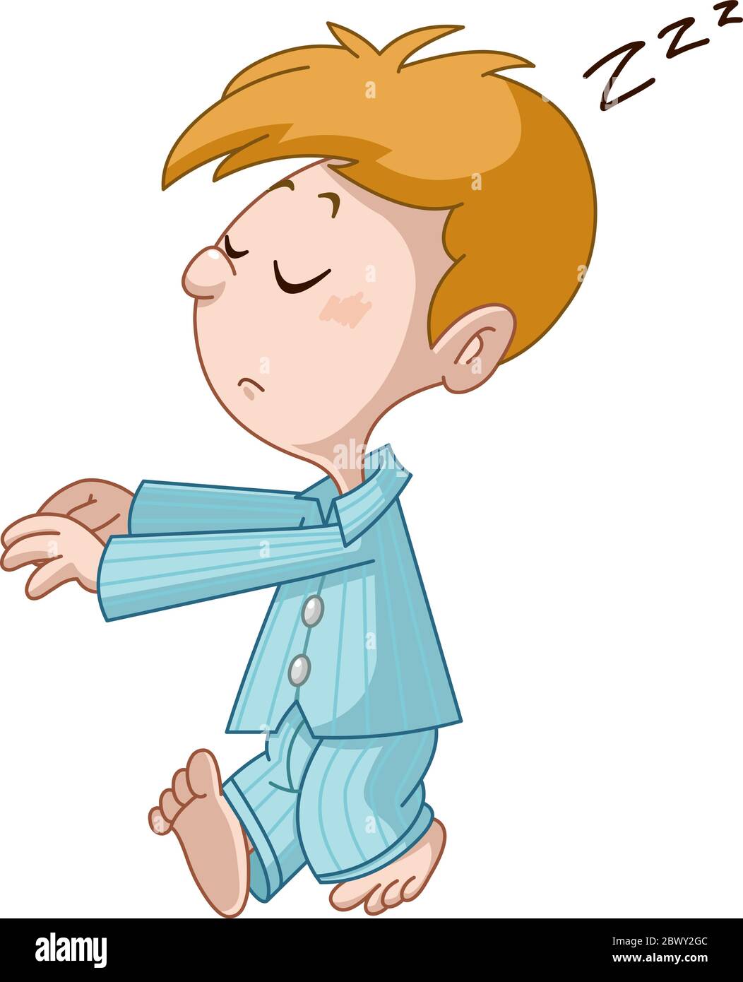 Child sleepwalking Stock Vector Images - Alamy