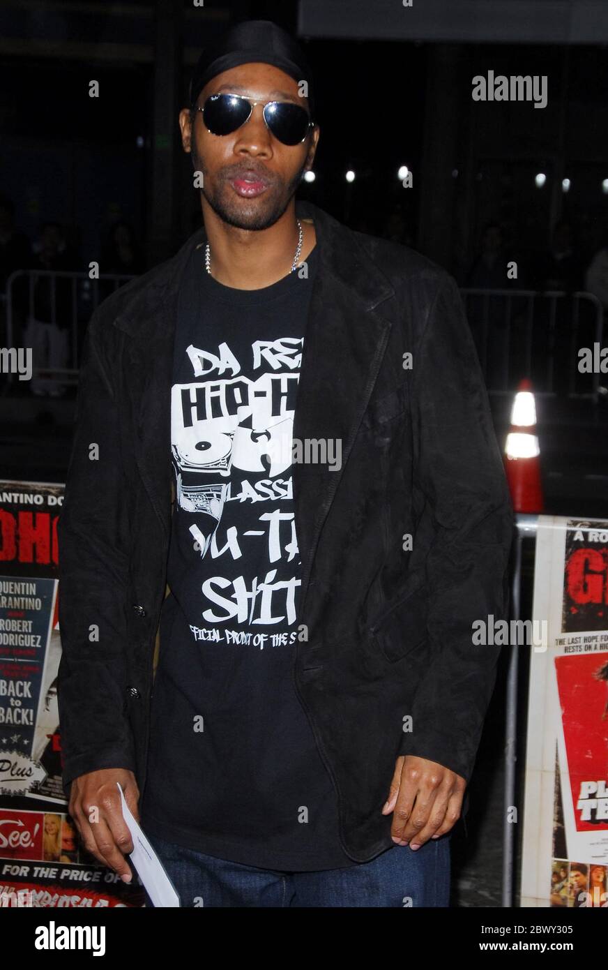 RZA at the "Grindhouse" Los Angeles Premiere held at The Orpheum ...