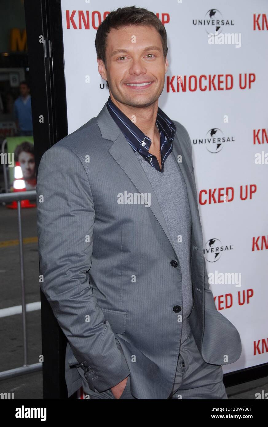 Ryan Seacrest at the World Premiere of "Knocked Up" held at the Mann's ...
