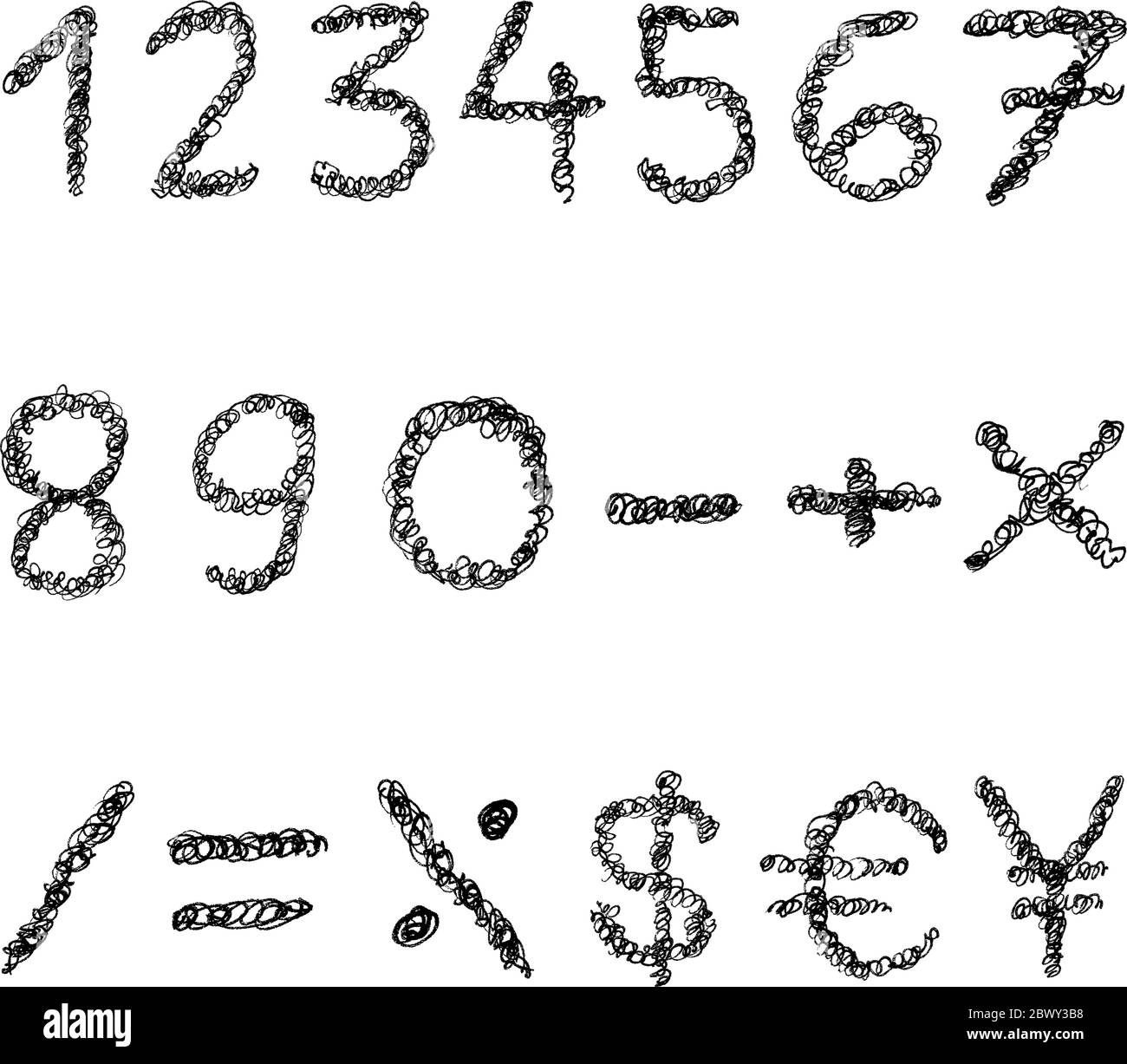 Numbers pattern Black and White Stock Photos & Images - Alamy