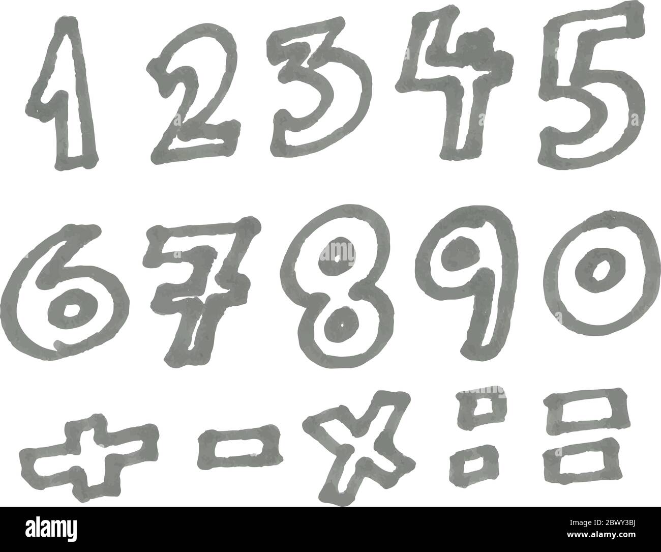 Vector marker numbers Stock Vector Image & Art - Alamy
