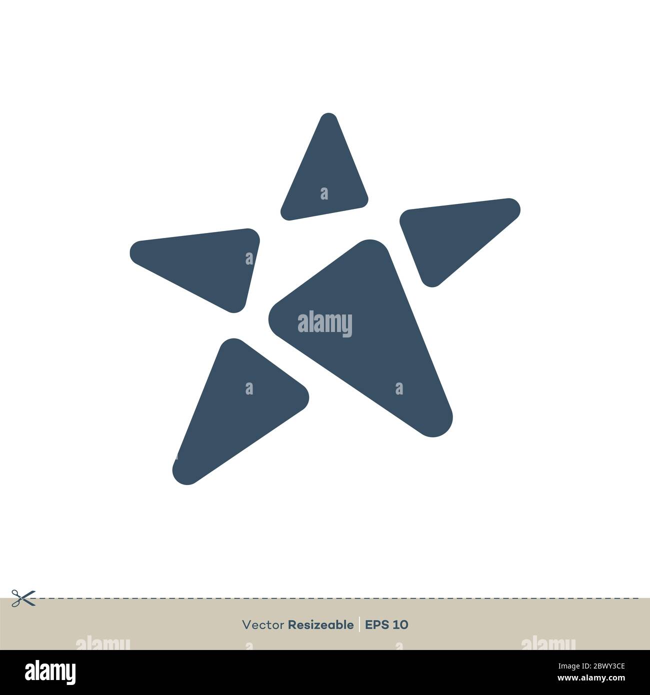 Blue Star Logo Template Illustration Design. Vector EPS 10 Stock Photo ...