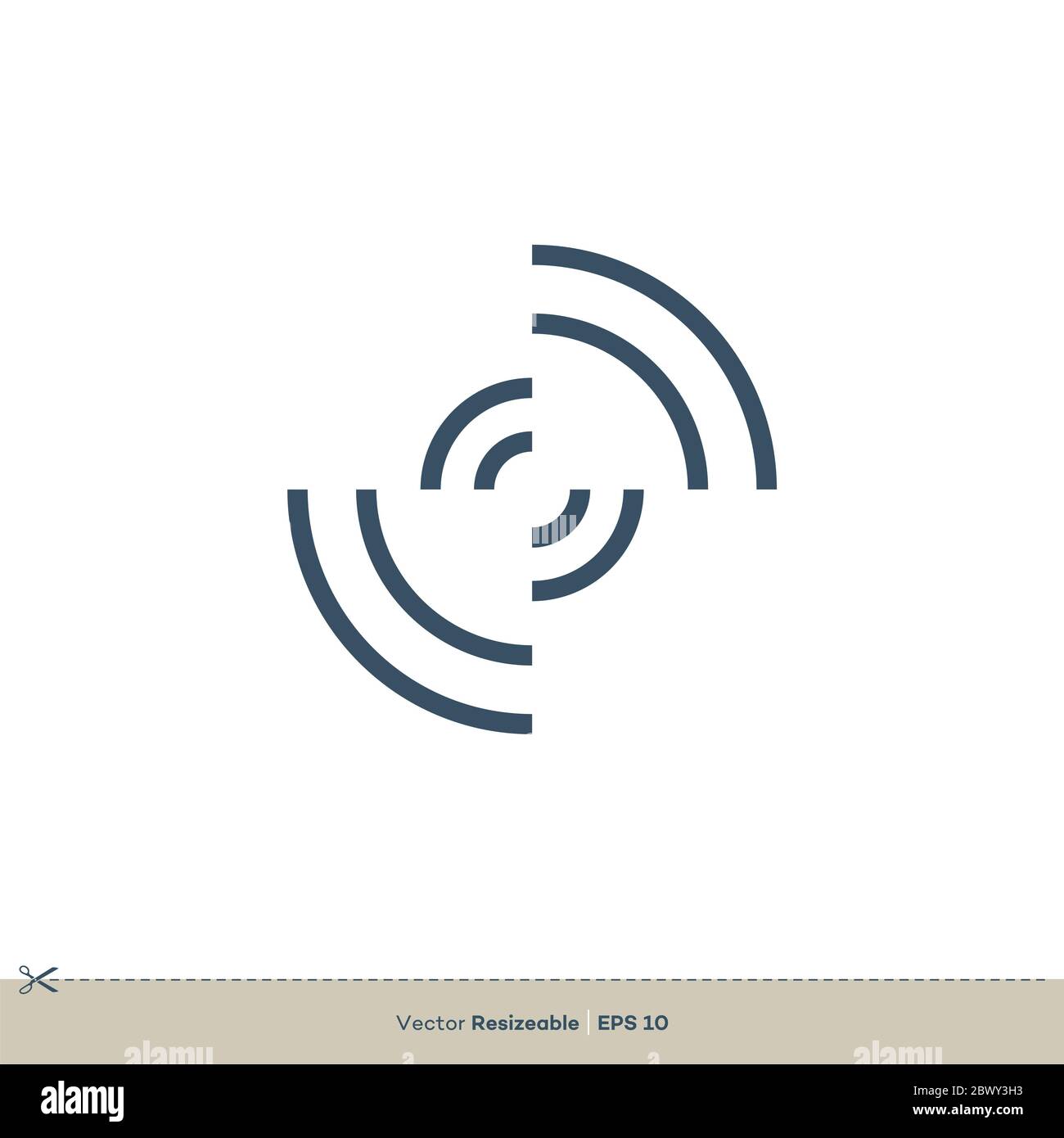 Signal Sign Vector Icon Logo Template Illustration Design. Vector EPS ...