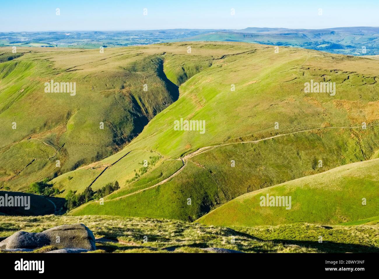 Brown Knoll, the southern extension of Kinder Scout, Peak District ...