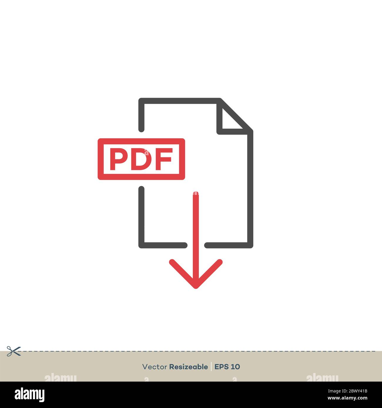 Modern pdf logo hi-res stock photography and images - Alamy
