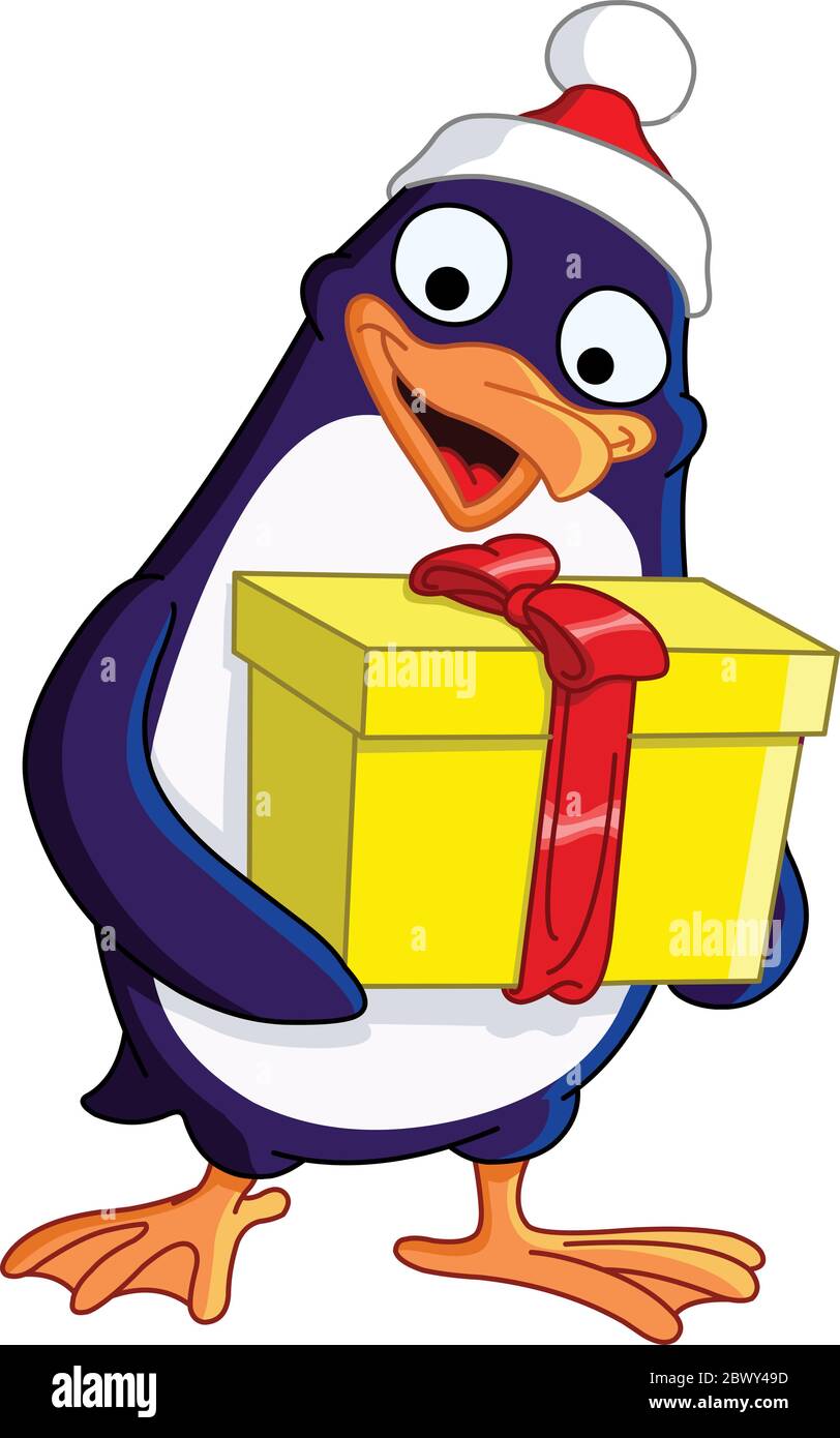 Cute bird celebrate christmas Stock Vector Images - Alamy